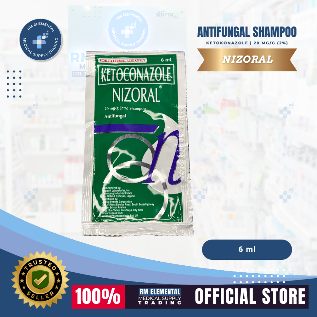 NIZORAL SHAMPOO Ketoconazole ANTIFUNGAL Shampoo Maximum Treatment 6ml ...