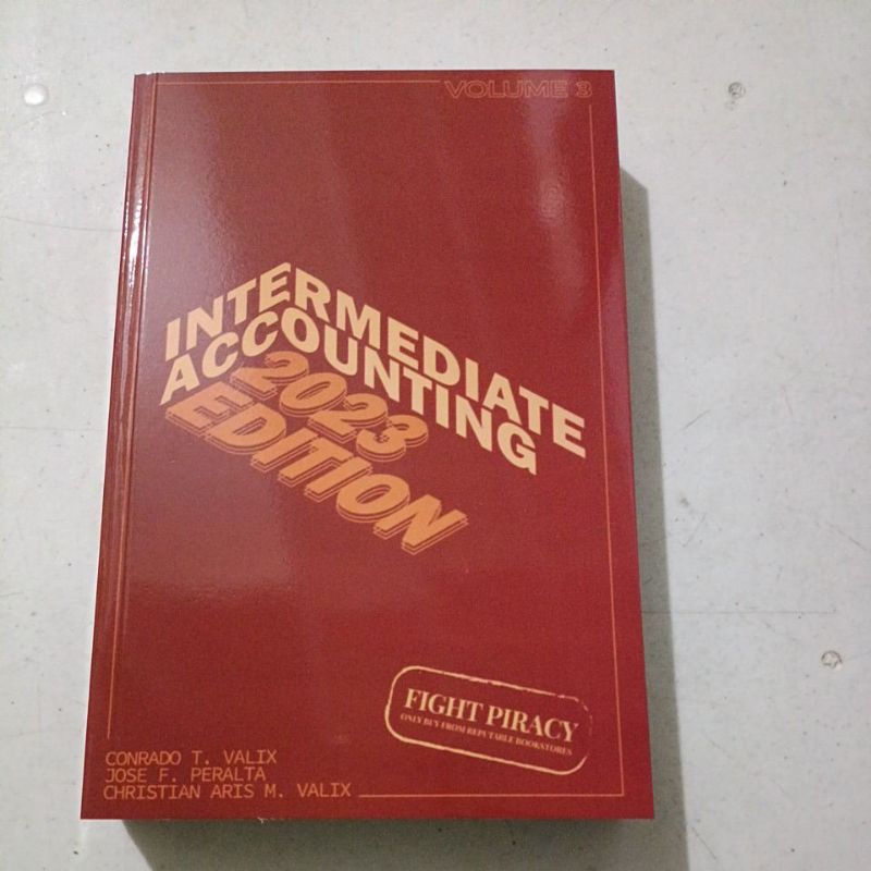 Intermediate Accounting vol 3(2023 edition) | Shopee Philippines Intermediate Accounting vol 3(2023 edition) | Shopee Philippines