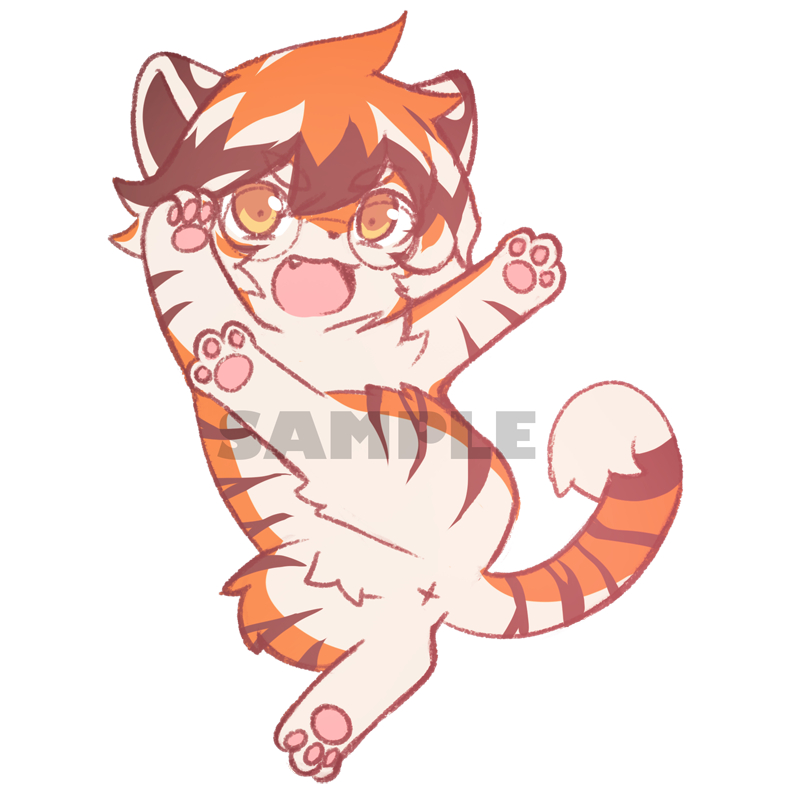 SUNNYNOGA ART Arknights - Chibi furries vinyl stickers (READ ...