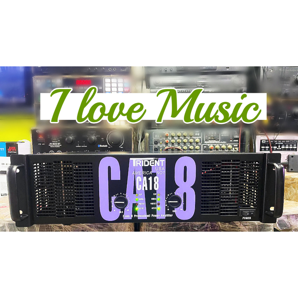 IMIX/Trident CA-18 1100W X 2 Power Amplifier Audio System [TESTED ...