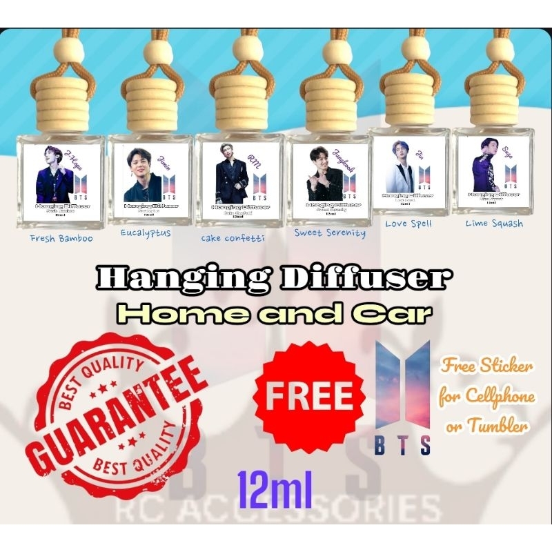 Bts Hanging Diffuser for home and Car / bts army Car Hanging Diffuser ...