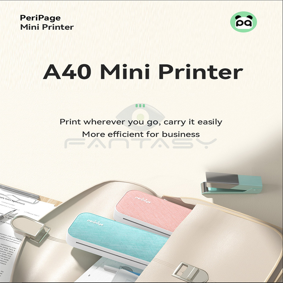 Peripage A40 300DPI Portable A4 Printer Mini Inkless Thermal Paper ...