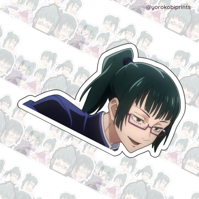 Maki Zenin - Jujutsu Kaisen - Peeker, Icon - Waterproof Laminated Vinyl ...