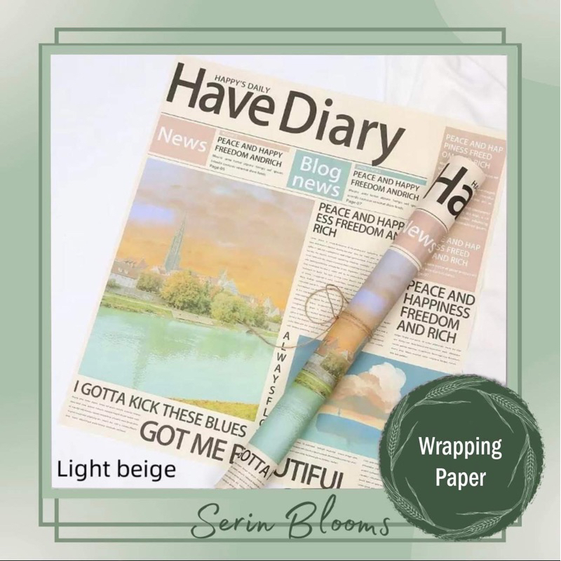 One side print flower boquet wrap/ Bouquet Wrapper / Gift wrap | Shopee ...