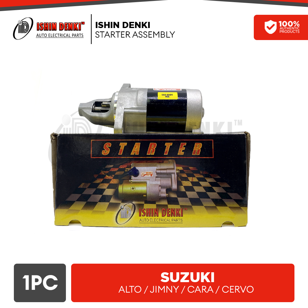 Ishin Denki Starter Assembly Suzuki Alto / Jimny / Cervo F6A 0.6/12 ID ...