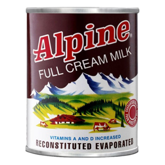 Alpine Full Cream Evaporated Milk 360ml | Shopee Philippines