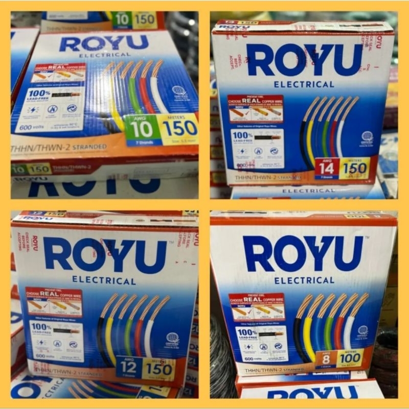 per75m/100m/150m royu THHN/THWN 7stranded electrical wire:14/7(2.0mm,12 ...