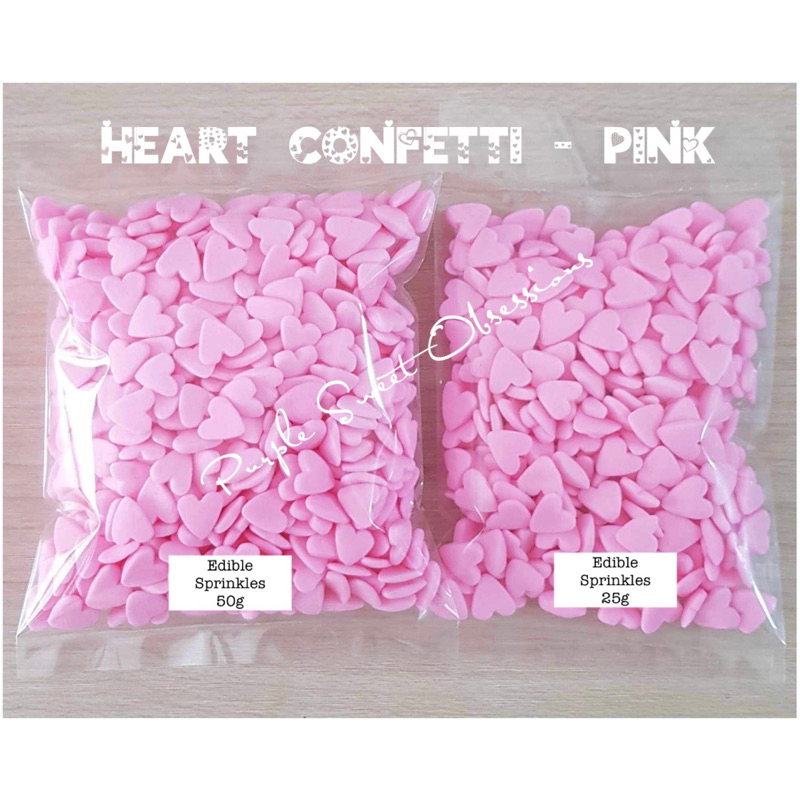 Edible Heart Sprinkles / Valentines / Mothers Day / Anniversary ...
