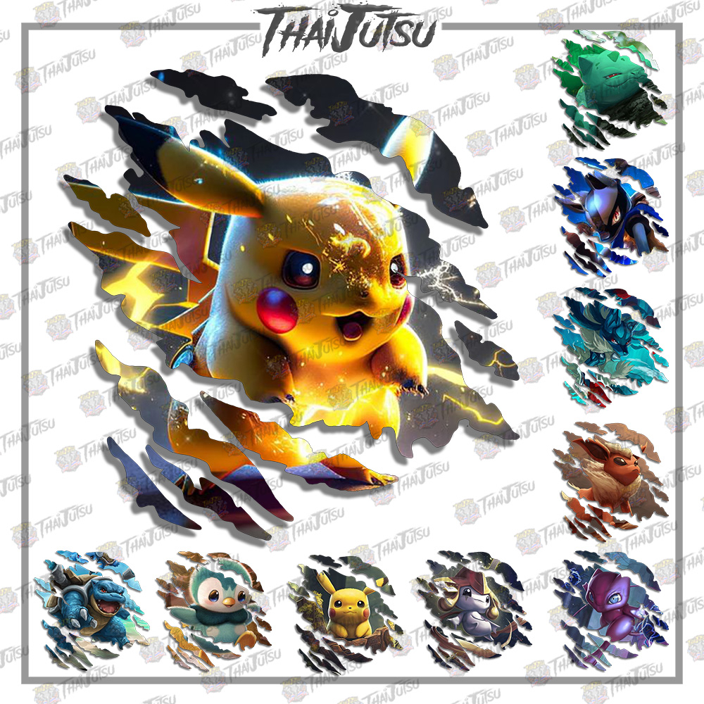 POKEMON | ANIME SCRATCH STICKER【ThaijutsuStickers】 | Shopee Philippines