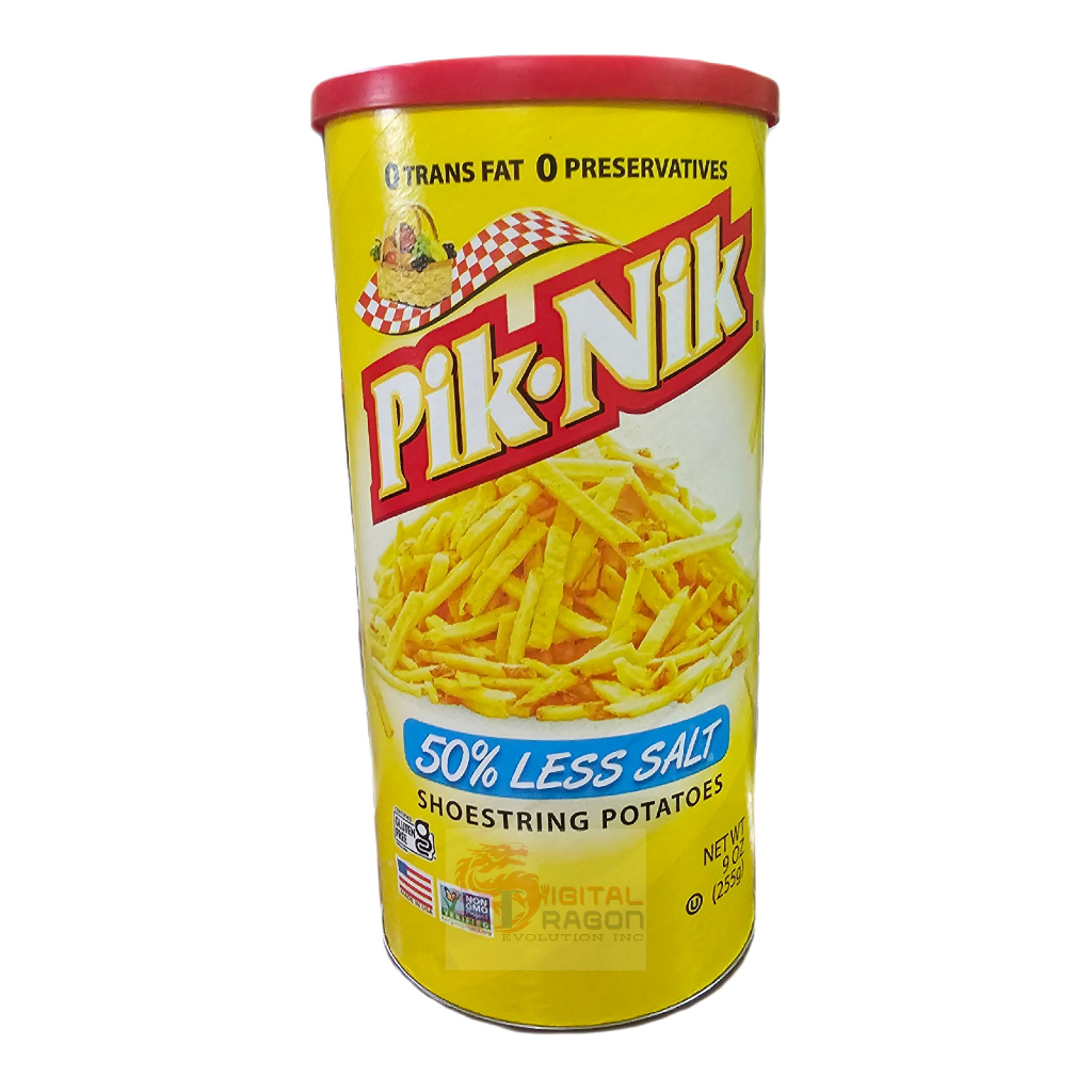ORIGINAL PIKNIK 50% LESS SALT, SHOESTRING POTATOES (255g) AND CHEDDAR ...