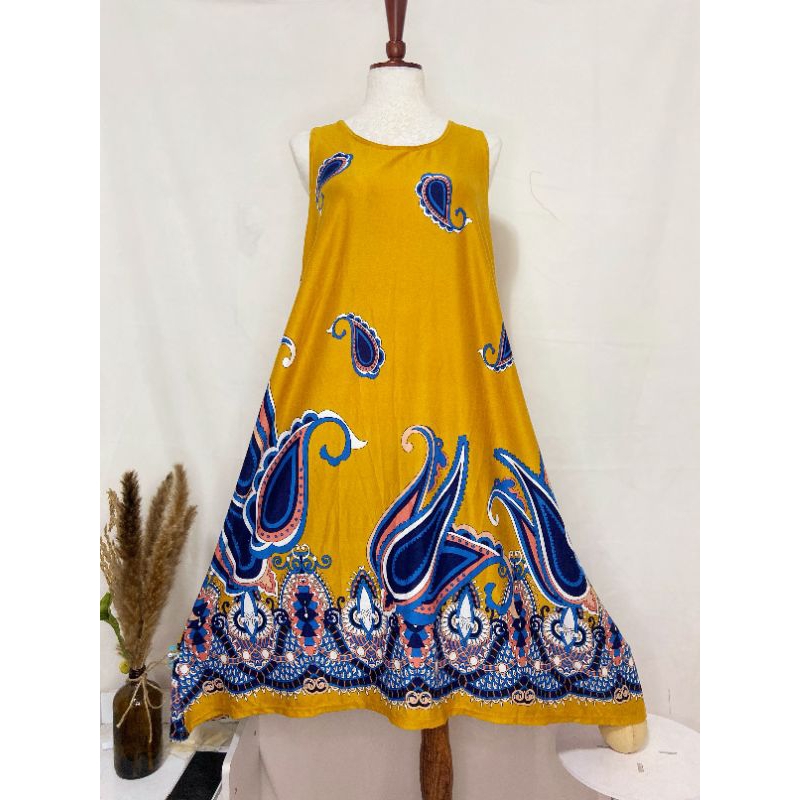 LEONY PLUS SIZE (UPTO 3XL) SLEEVELESS PAMBAHAY DUSTER DRESS WITH TWO ...