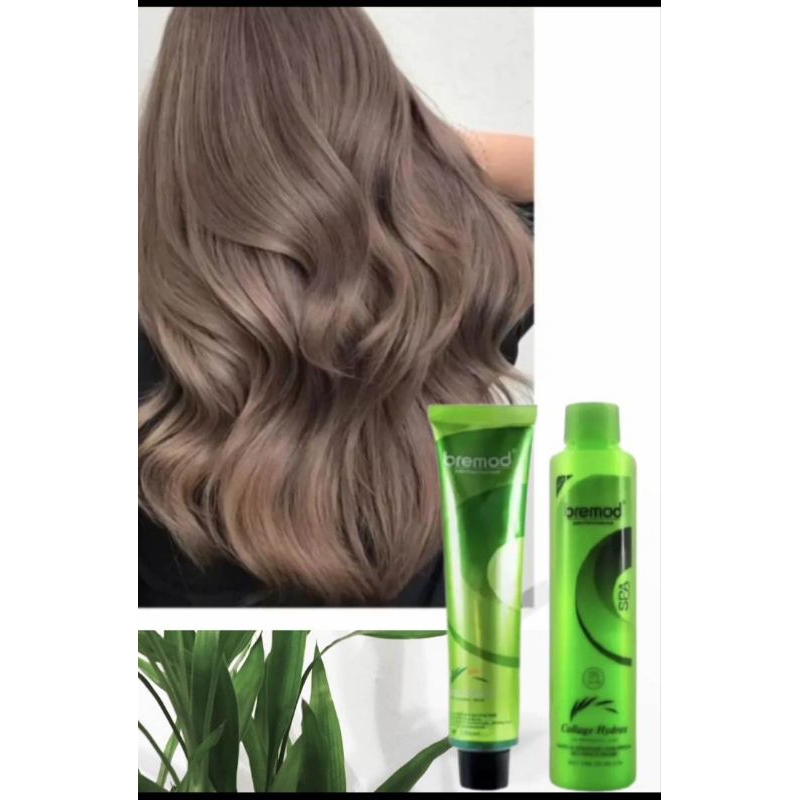 ASH BROWN BREMOD HAIR COLOR WITH OXI | Shopee Philippines