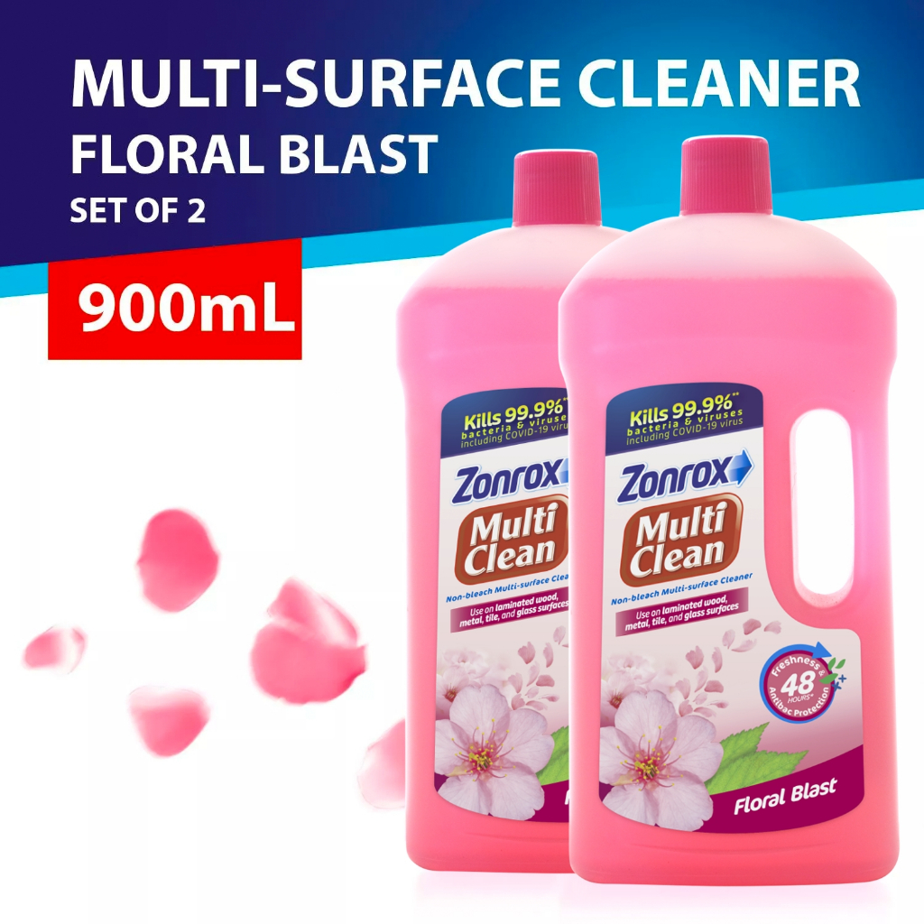Zonrox Multi Clean Floral Blast (900 mL) Set of 2 | Shopee Philippines