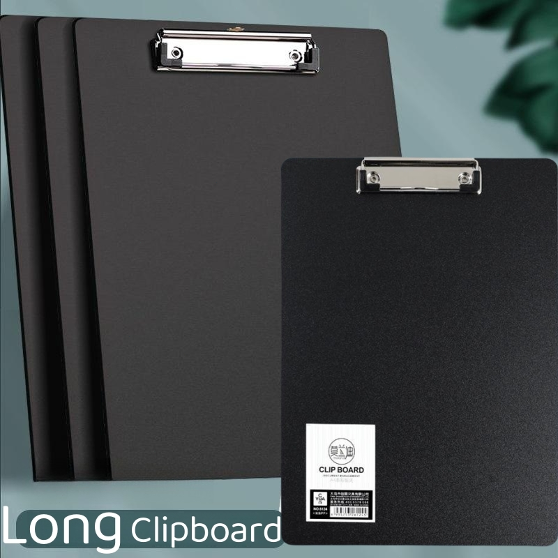 Long Clip Board Hard Board File Paper Folder Plastic Writing Pad Office ...