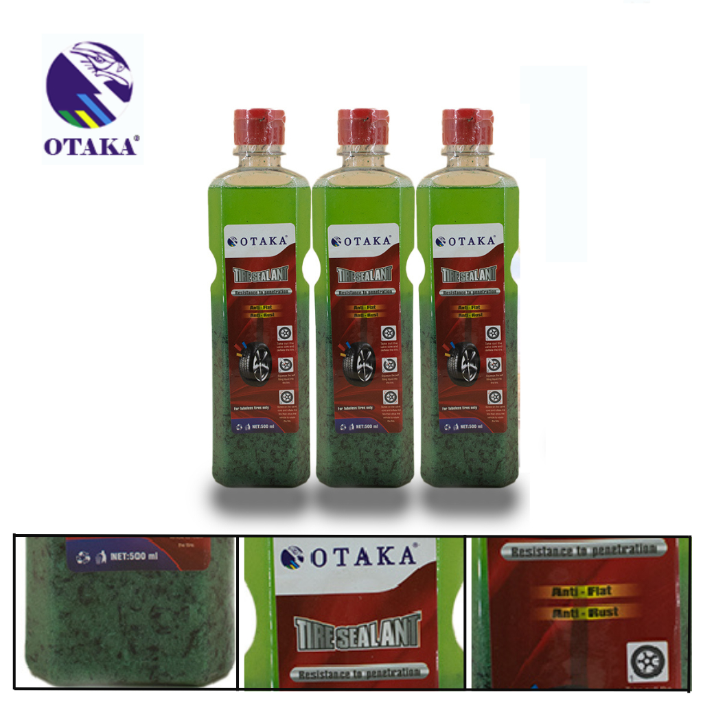OTAKA MOTORCYCLE TIRE SEALANT 500ML (MOTORCYCLE ACCESSORIES RIM) (JAPAN ...