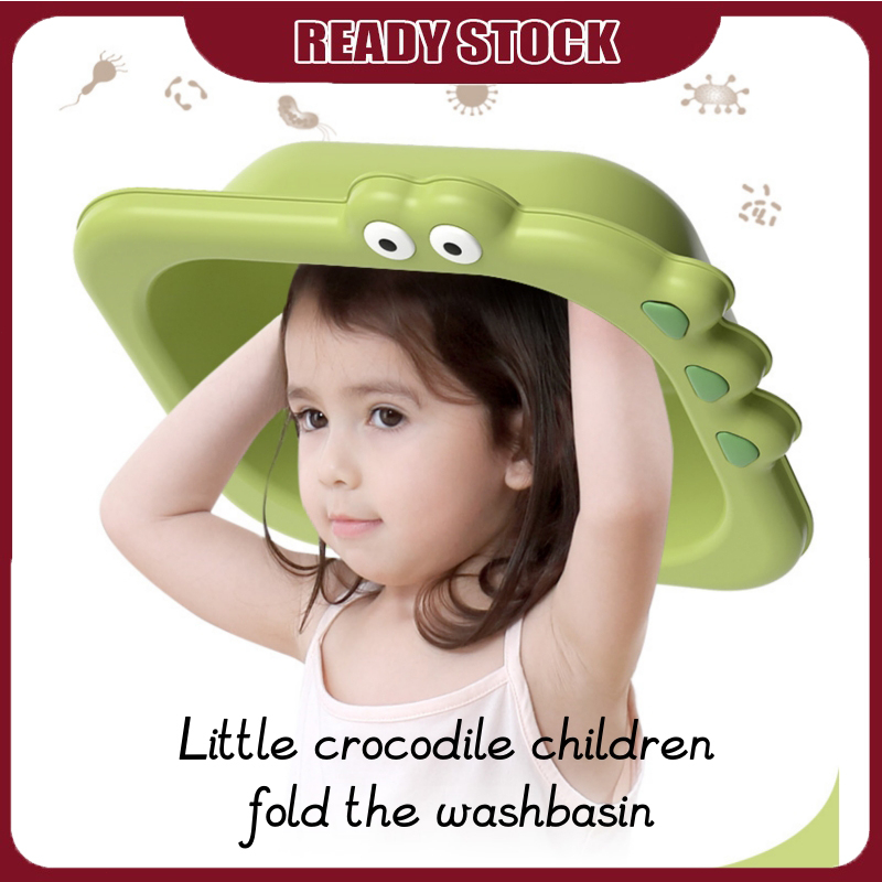 Little Crocodile Children Fold The Washbasin Portable Foldable Wash ...