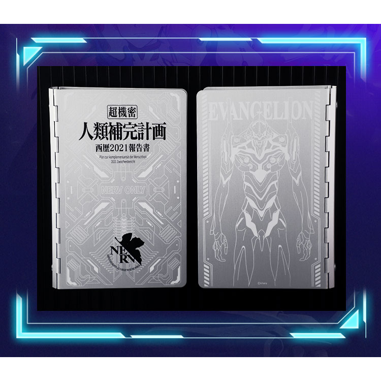 Eva neon genesis Metallic binder notebook refillable | Shopee Philippines