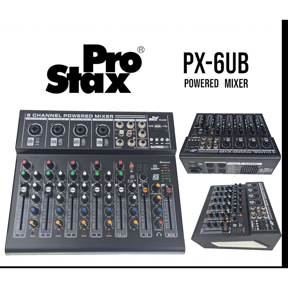 ProStax powered mixer PX-6UB | Shopee Philippines