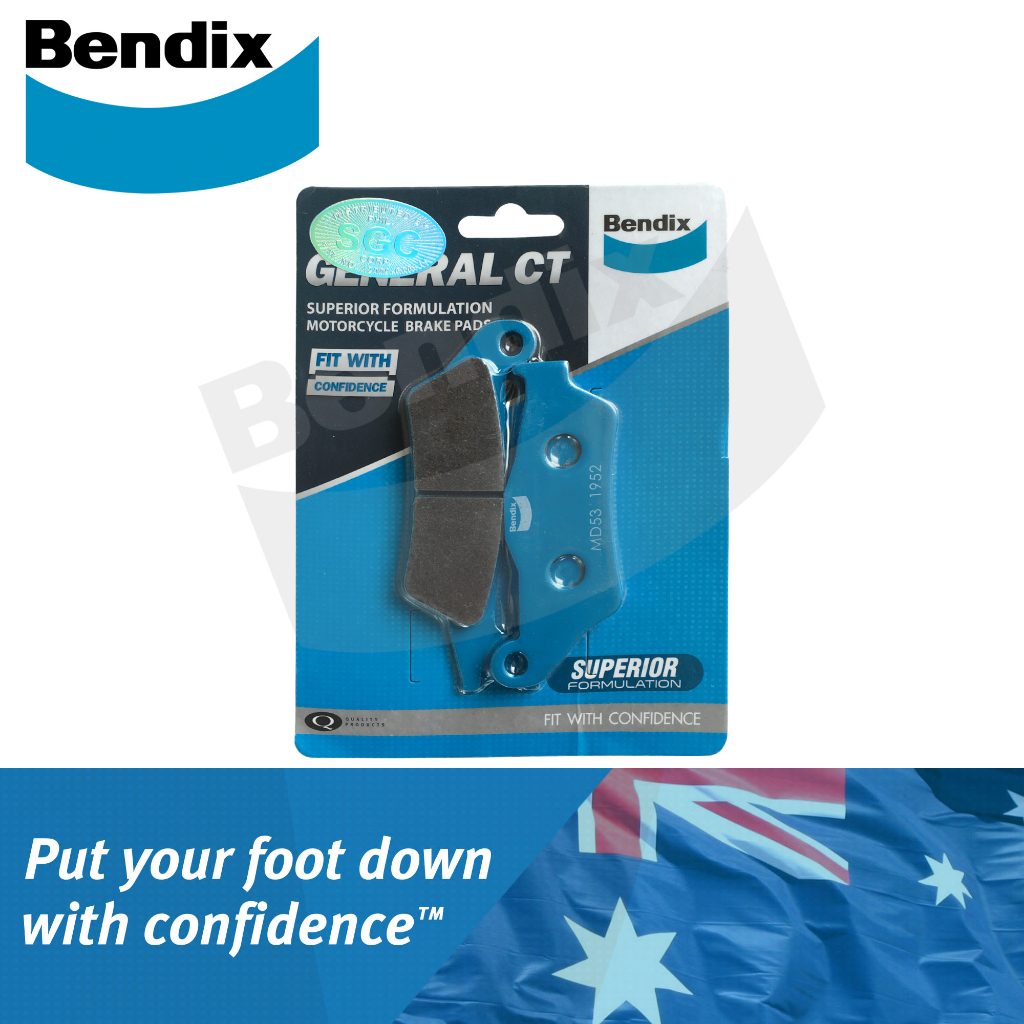 Bendix Motorcycle Brake Pads Front for Suzuki Gixxer 155 Carb/FI, GSX-S ...