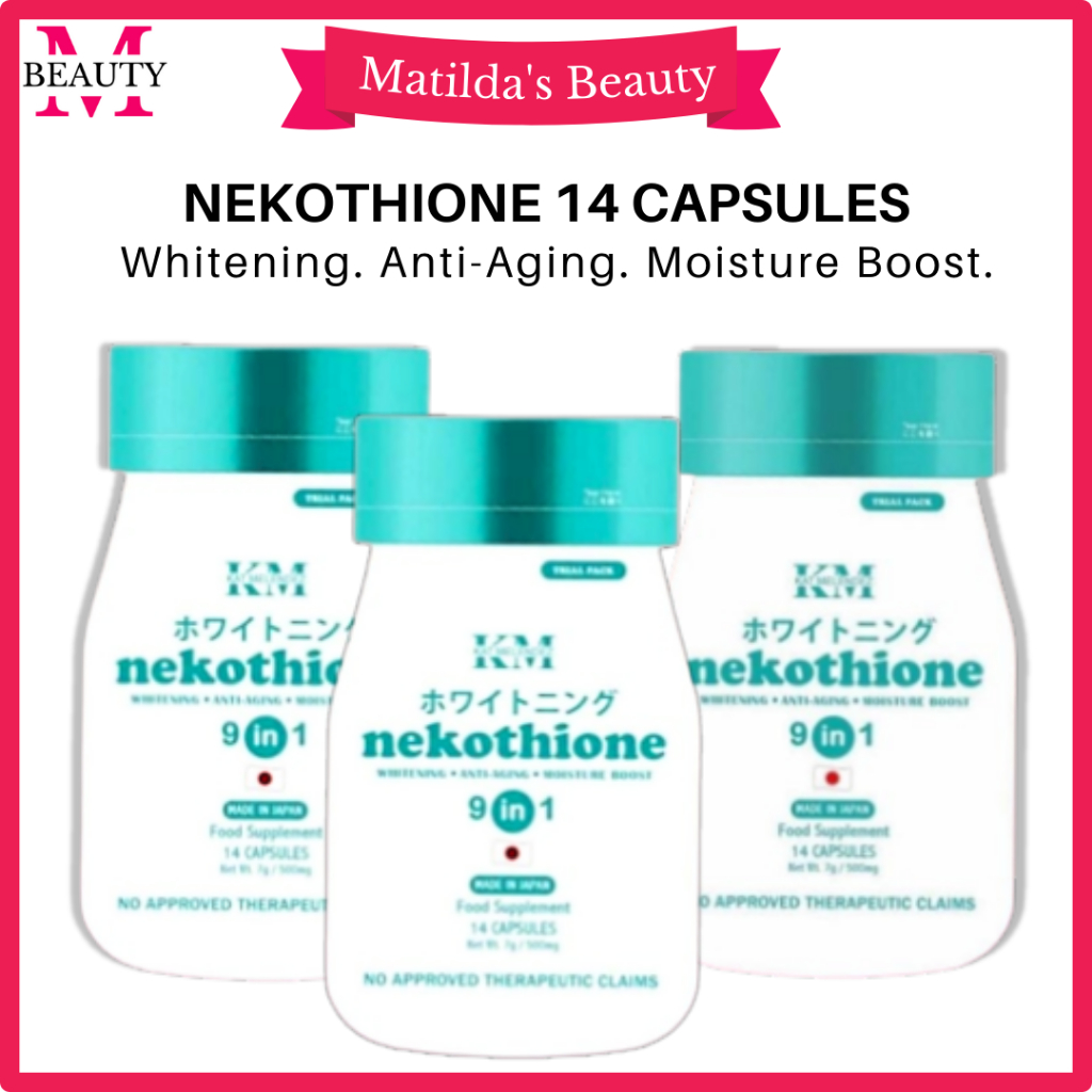 Nekothione Trial Pack 14 Pcs Glutathione Capsules Collagen Anti Aging ...