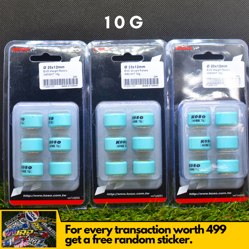 KOSO Evo Flyball (20x12) and KOSO black Flyball NMAX/AEROX/M3/GRAVIS ...