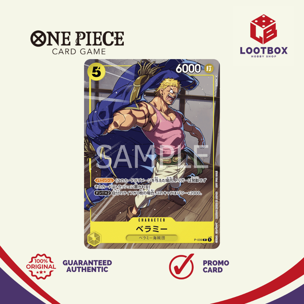 One Piece Card Game: P-039 Bellamy (Japanese) - Promo Card | Shopee ...