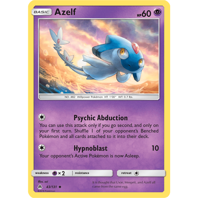 Azelf, Uxie & Mesprit Pokemon Cards TCG ( 4th Gen Pokemon) | Shopee ...