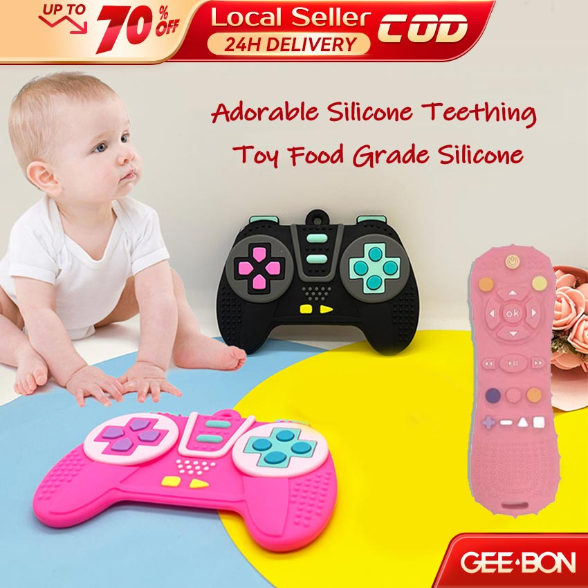 GEEBON Silicone Teether Babies Gums Teething Toy BPA Free Kids Sensory ...