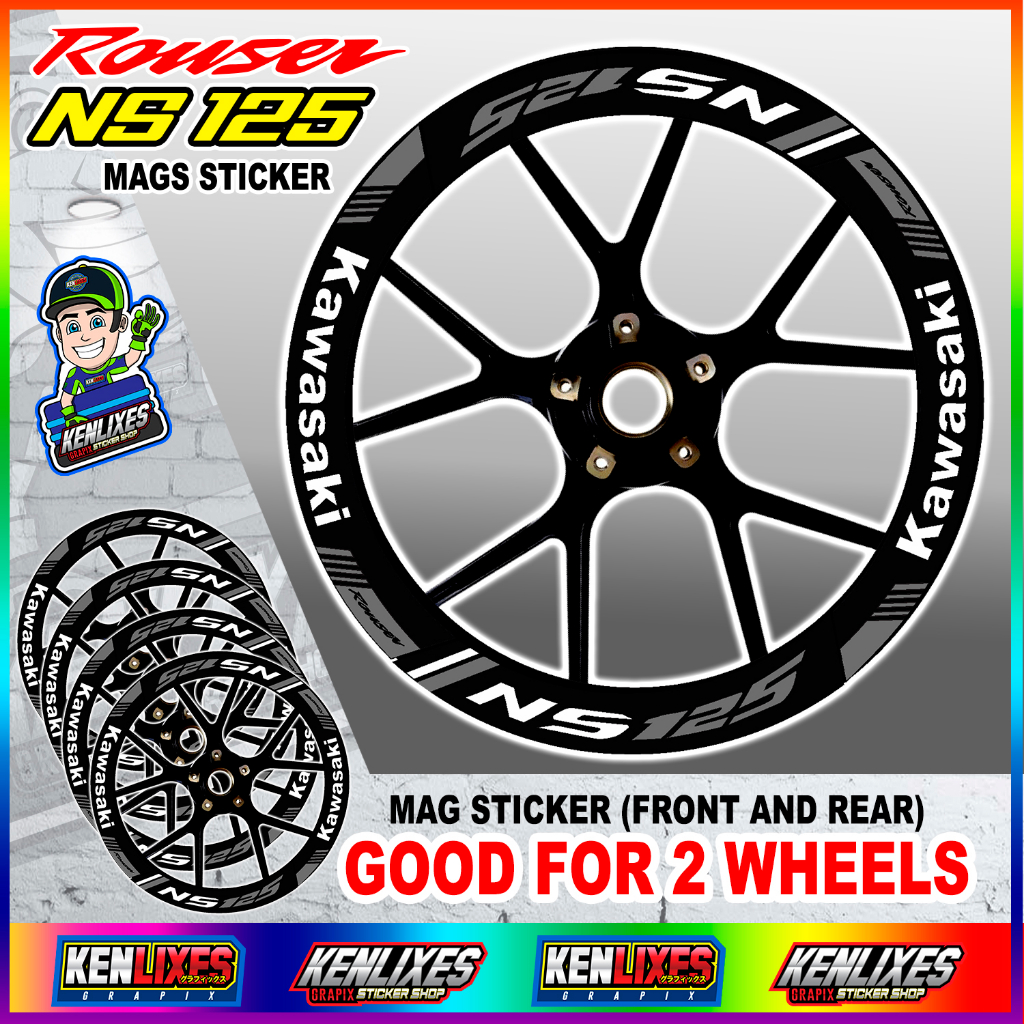 NS 125 FI Rouser Mags Stickers Decals (FRONT & REAR) | Shopee Philippines