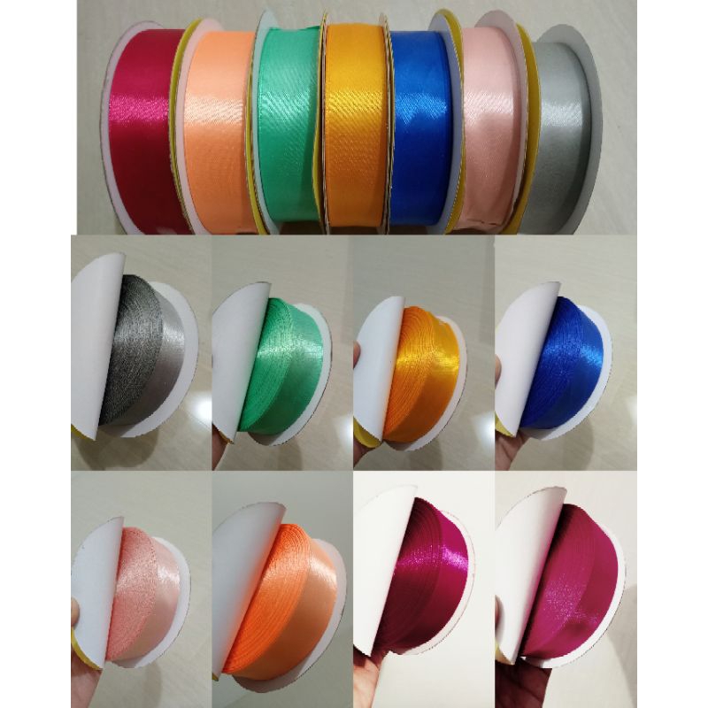 Satin Ribbon ARROW 1 inch Double Edge (50 yards/roll) | Shopee Philippines