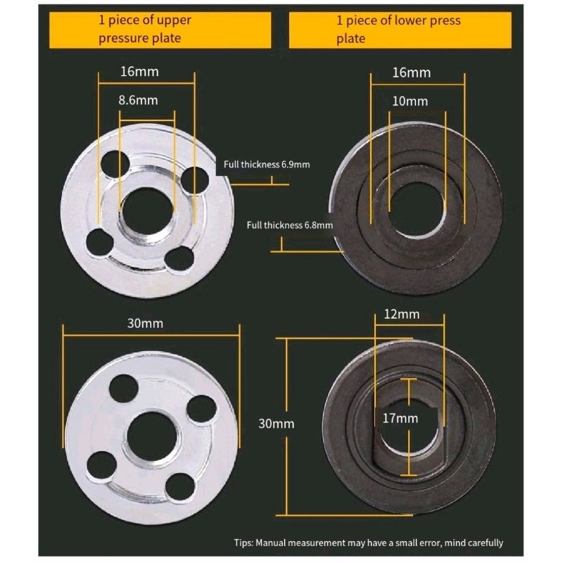 Angle Grinder Lock Nut Angle Grinder Flange Kit Lock Nut Wrench Set ...