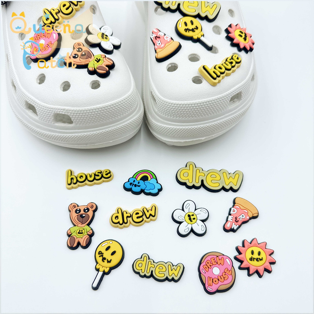 Drew House Series Justin Bieber Crocs Jibbitz Crocs Pins shoes ...