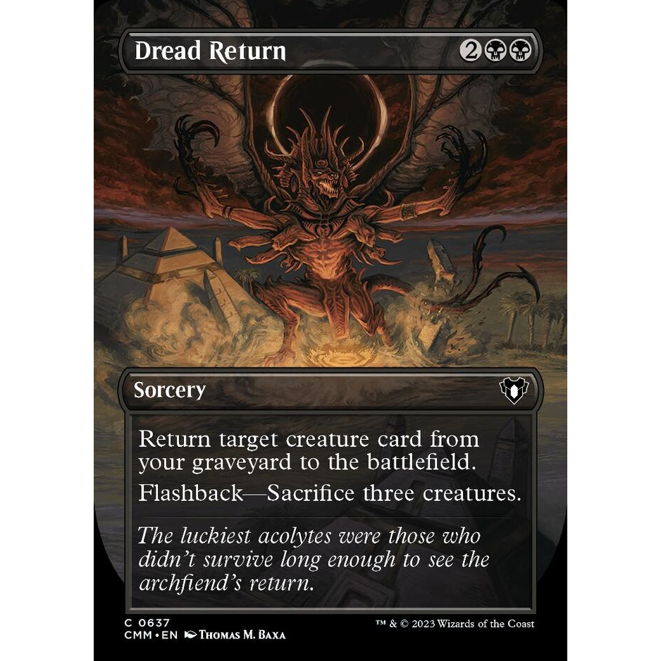 Dread Return (Borderless) - Commander Masters (CMM) | Shopee Philippines