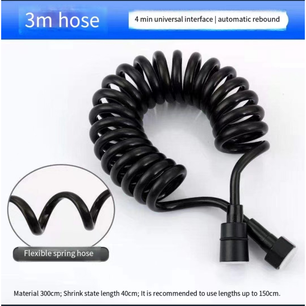 Retractable Spring Hose Length 1.5M/2M/3M/5M 1/2 Inch Thread | Shopee ...