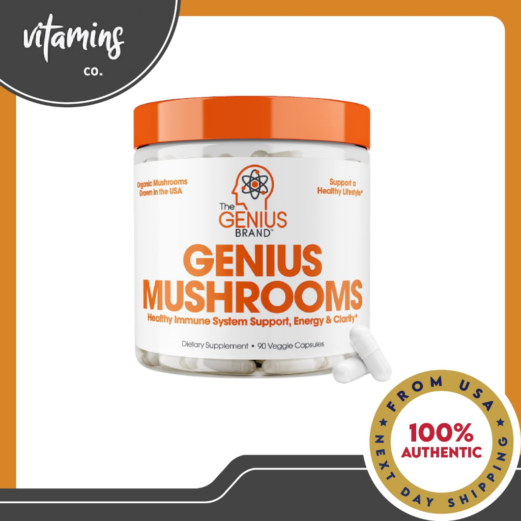 The Genius Brand Genius Mushrooms Nootropic Brain Supplement & Healthy ...