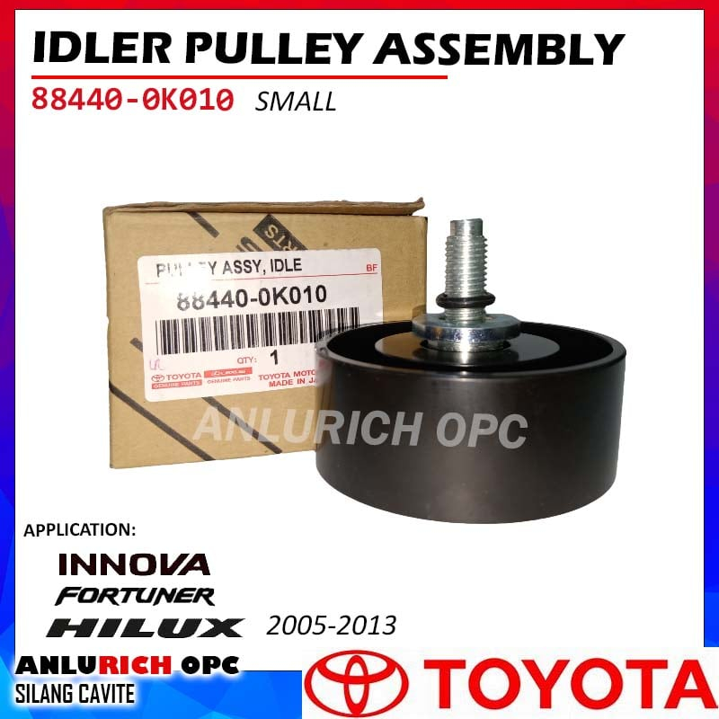 TOYOTA IDLER PULLEY ASSEMBLY SMALL for TOYOTA INNOVA / FORTUNER / HILUX ...