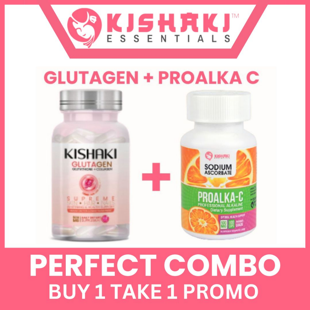 1+1 Promo Glutagen + ProAlka C Vitamin C with Zinc by Kishaki ...