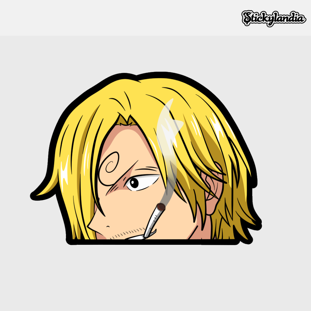 One Piece Sanji Peeker Waterproof Vinyl Sticker Set for Laptop Tumbler ...
