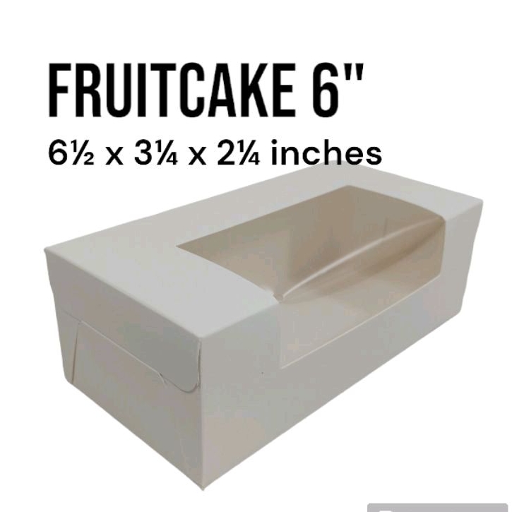 10pcs Fruitcake Loaf Cookie Box 6" Side Window | Shopee Philippines