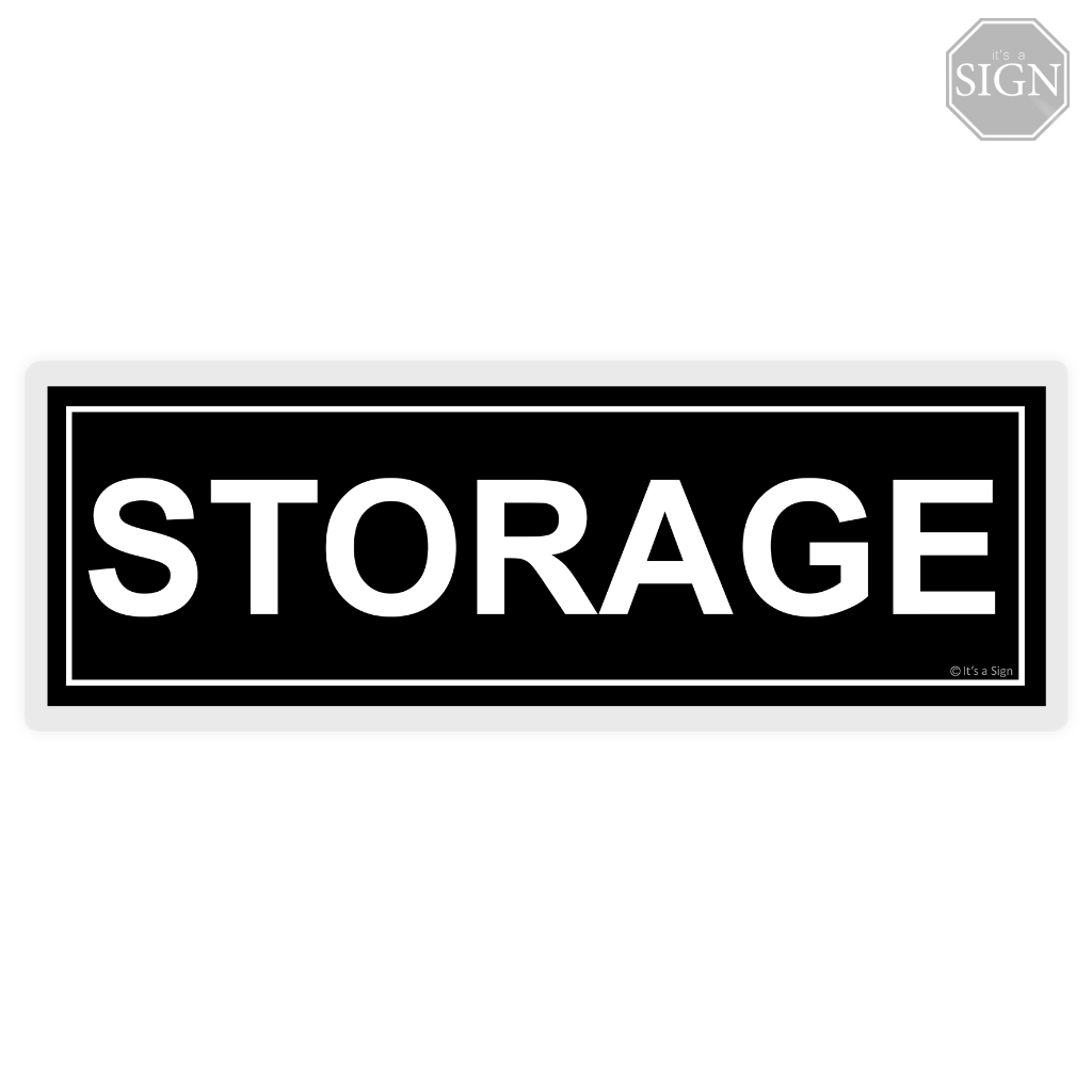 Storage Room Sign - Laminated Signage Labels - 4 x 11 inches | Shopee ...