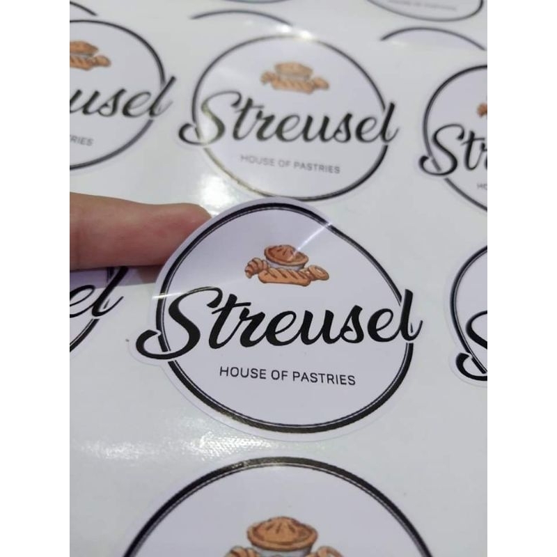100pcs Personalized Sticker Label (Photosticker, White Vinyl Sticker ...