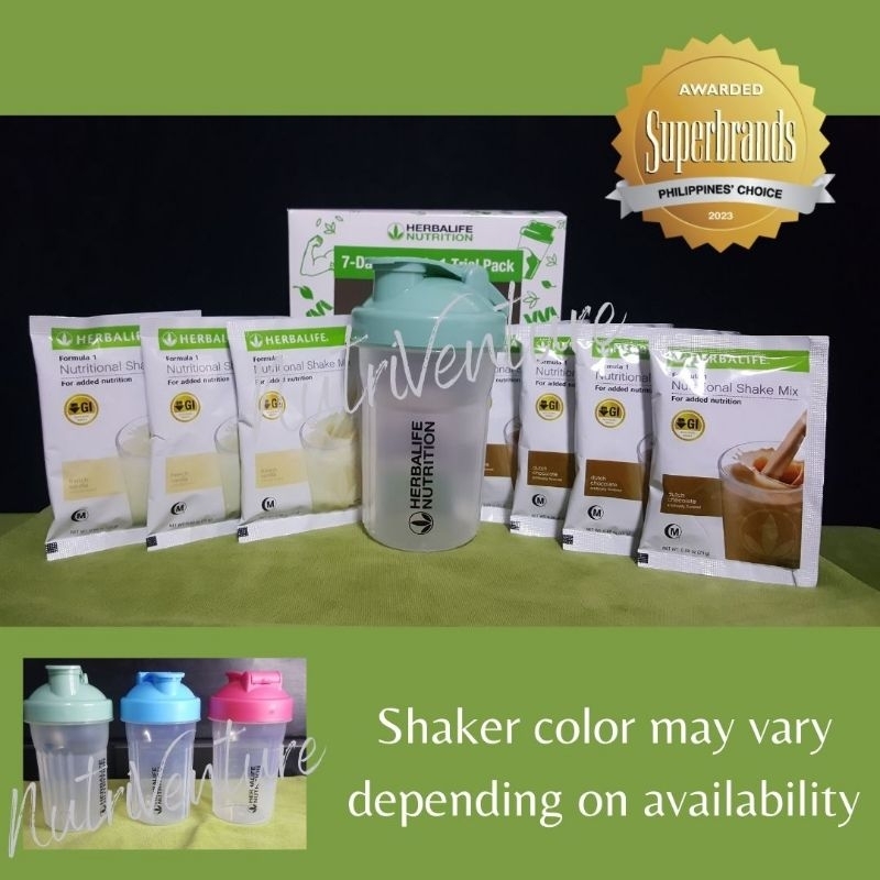 ORIGINAL 7-Day Formula 1 Trial Pack French Vanilla and Dutch Choco with ...