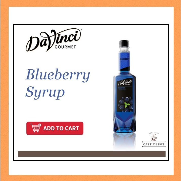 DaVinci Gourmet Blueberry Syrup 750ML | Shopee Philippines