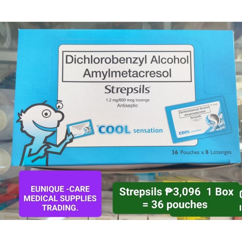 Strepsils ₱3,096 1 Box = 36 pouches ( COOL SENSATION ) | Shopee Philippines