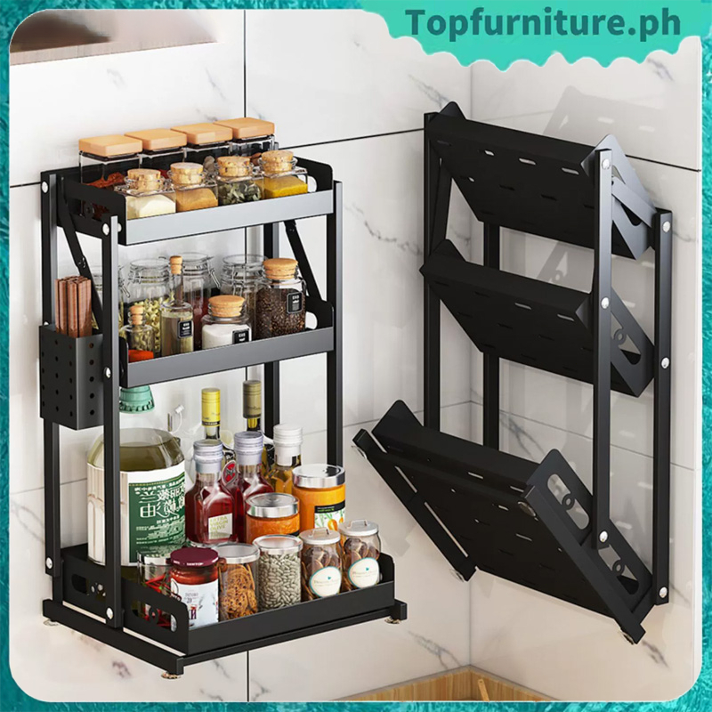 ️PH⭐ Spice Rack Kitchen Organizer Condiments Rack Hanging Condiments ...