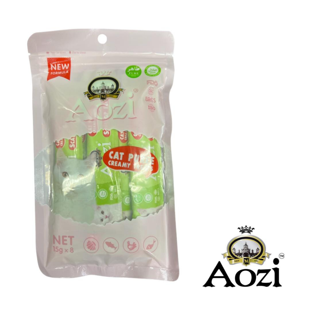 Aozi Cat Puree Cat Creamy Treats (15G x 8pcs) | Shopee Philippines