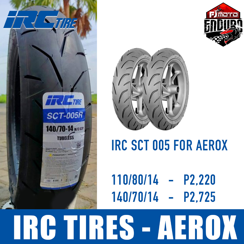 IRC SCT Tires for Aerox | Shopee Philippines
