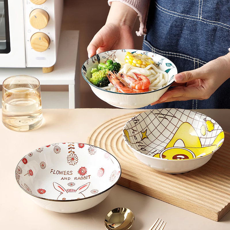 7 -inch soup bowl ceramic home fruit salad bowl noodle bowl rice bowl ...