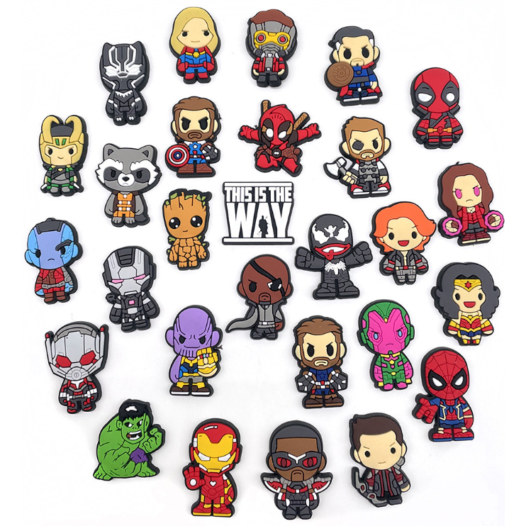New Marvel Iron Man boy jibbitz Crocs Pins for shoes bags High quality ...