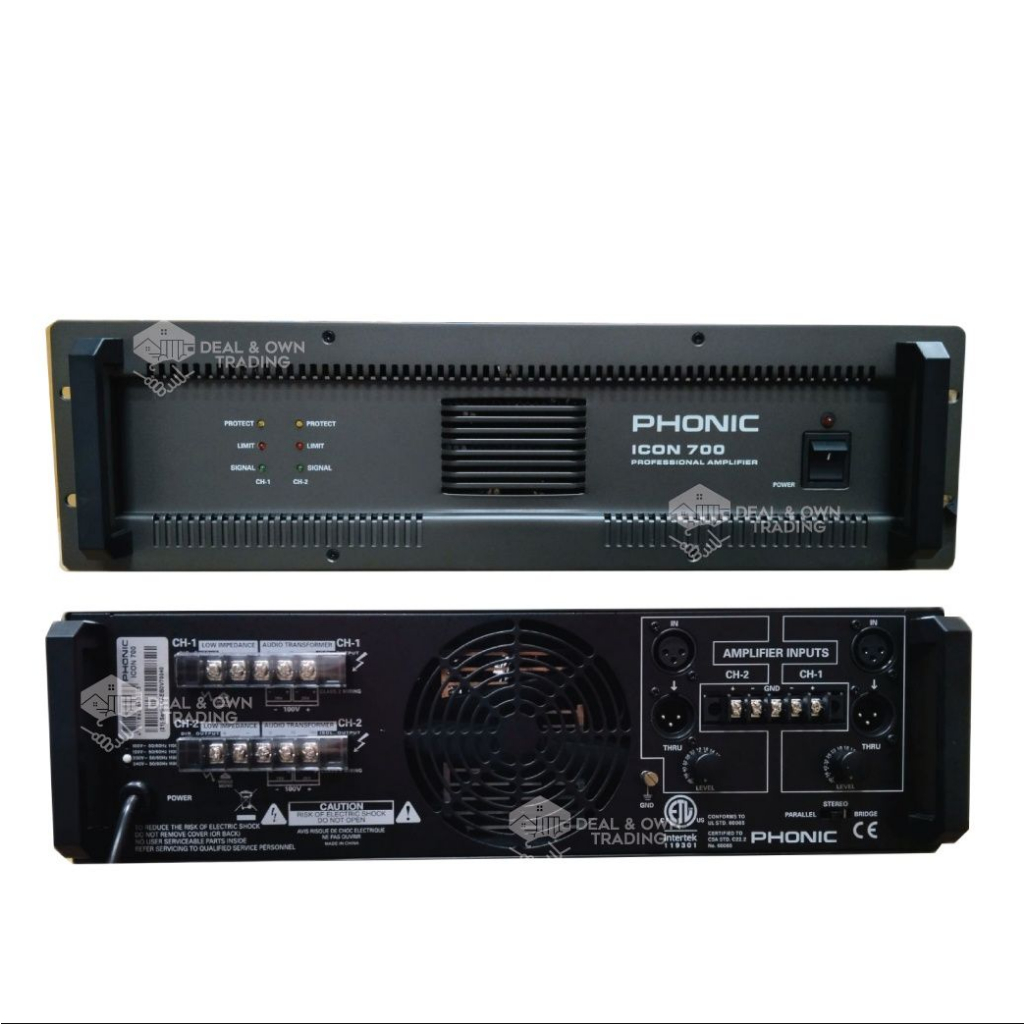 Original Phonic ICON 700 700W Contractor Power Amplifier | Shopee ...